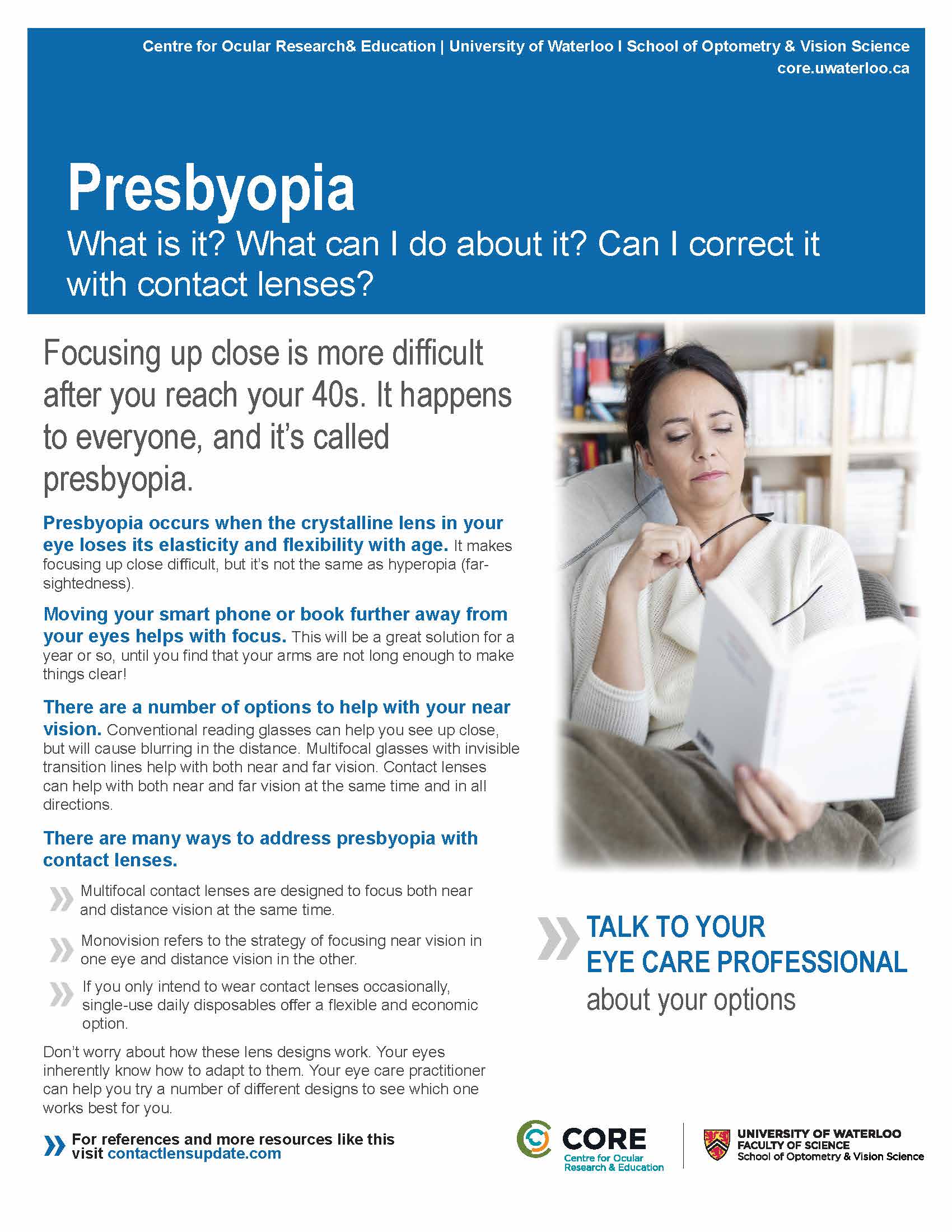 Patient Handout: Presbyopia | Contact Lens Update
